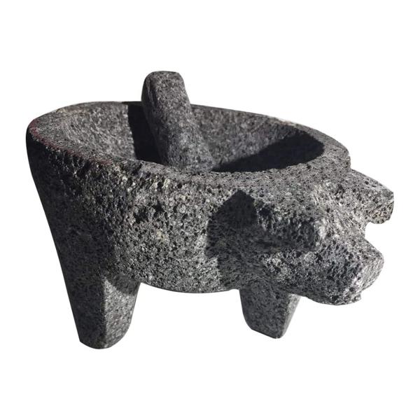 商品名:  Saranya 18 Shop New Vintage 9" Molcajete Tejolote Authentic Mexican Mortar Pestle Guacamole Salsa Maker Grains Fro...