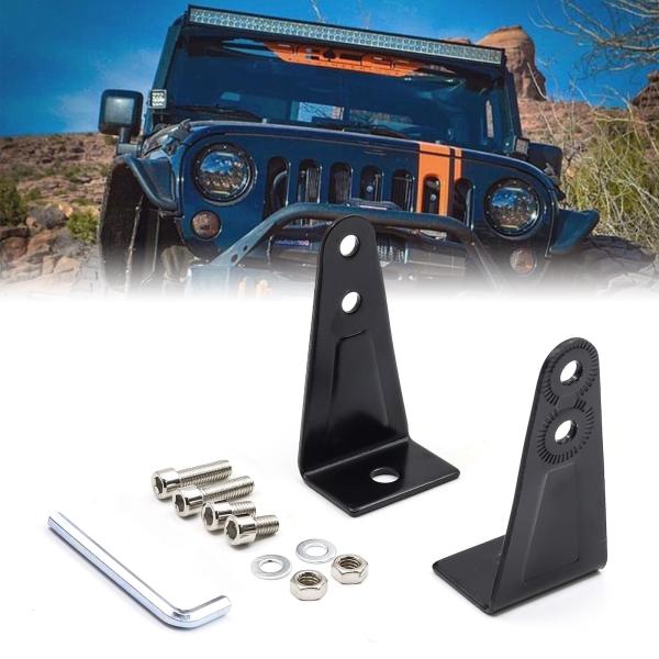 商品名:  LED Light Bar Brackets, Side Mounting Brackets Kit, Led Light Bar Roof Mounting Brackets for Je-e/p Offroad Truck ...
