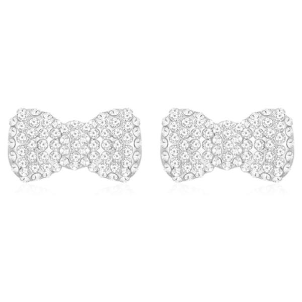 商品名: レディース クリスタル スタッド リボン イヤリング ラインストーン パーティー ナイトクラブ シャイニー プロム トレンディ ウェディングコスチューム かわいいジュエリー, その他, クリスタル Darupo Crystal B...