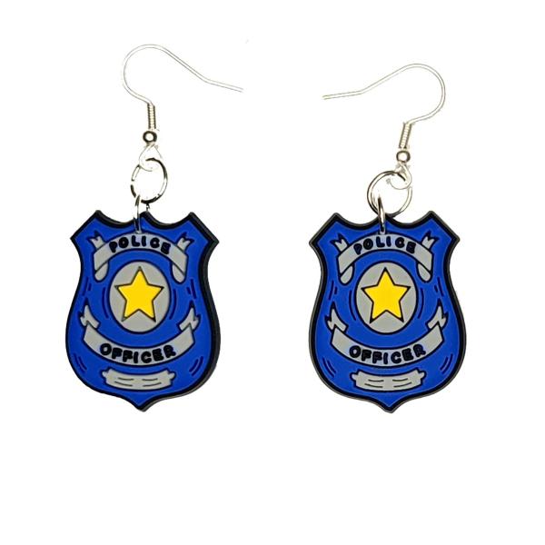商品名:  Police Badge Earrings Hypoallergenic Silver Plated Fishhooks Policeman Yazzle Dazzleブランド: Generic商品番号: 素材: Various...