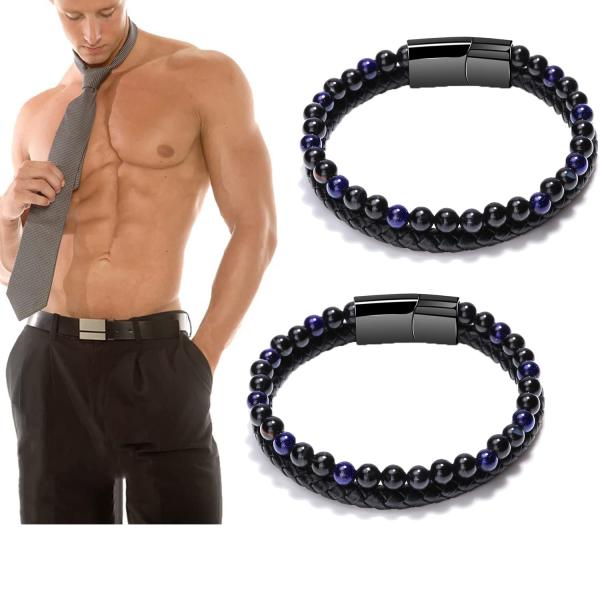 商品名: MnPalettey Humanic+ MAXHematie ビーズブレスレット メンズ ブラック溶岩ブレスレット ヘマタイトブレスレット (A) MnPalettey Humanic+ MAXHematie Beaded Bra...