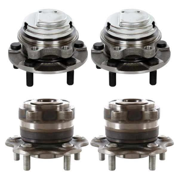 商品名:  AutoShack Set of 4 Front and Rear Wheel Hub and Bearing Assembly Replacement for Nissan 370Z INFINITI G37 Q50 G35 ...