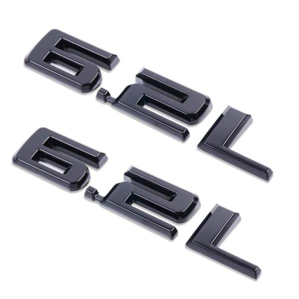 商品名:  2Pc 6.2L Emblems 3D Hood Body Style Badge Logo Sticker Decal Replacement for 2019-2022 Silverado 1500 2500HD (Glos...