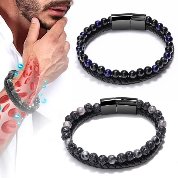 商品名:  Miurixo 2/4Pcs Humanic+ MAXHematie Beaded Bracelets, Humanic+ Trio MAXHematie Beaded Bracelets, Humanic+ Pro MAXHe...