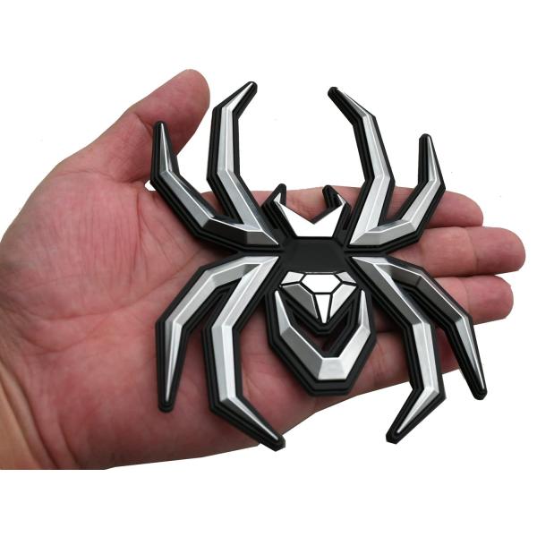 商品名:  1pc Custom New Spider Emblems 3D Fender Rear Door Badges Sticker Replacement for F-150 Silverado Sierra RAM Black ...