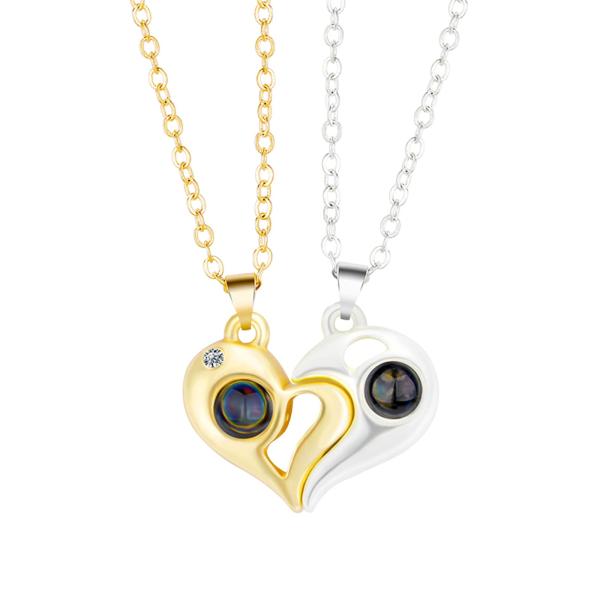 商品名:  Magnetics Couple Necklace for Him and Her I Love You Necklace 100 Languages Magnetics Necklace Bracelets for Women...