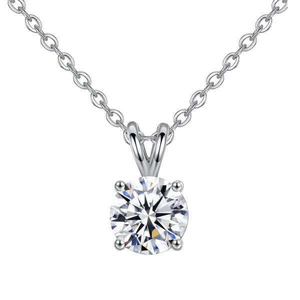 商品名:  Chain Necklaces for Women Men Trendy Classic Round Brilliant Cut Diamond Rabbit Pendant Necklace Rhinestone Neckla...