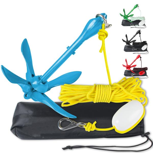 商品名:  VEITHI Kayak Anchor Kit 3.5 Lbs Portable, Folding Anchor for Kayak with 40 FT Anchor Tow Rope Carrying Bag, Small ...