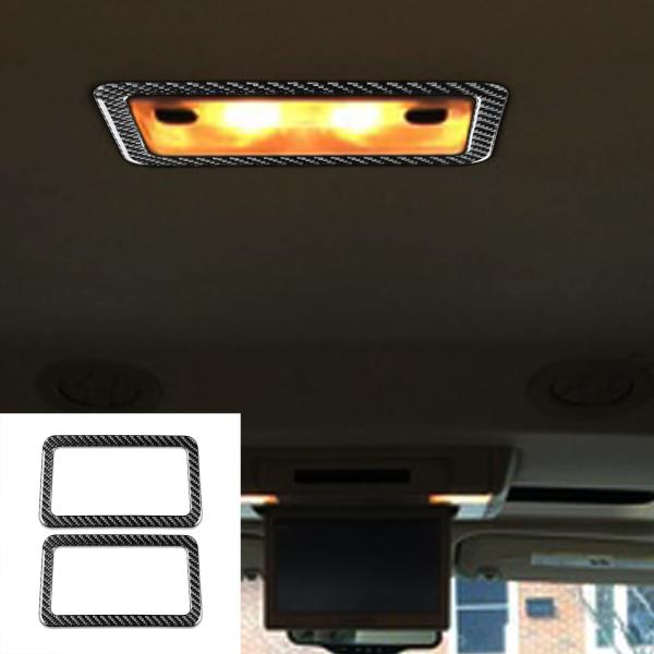 商品名:  NVCNX Real Carbon Fiber Rear Roof Top Reading Lamp Cover Sticker Car Interior Accessories for Chevrolet Tahoe Subu...