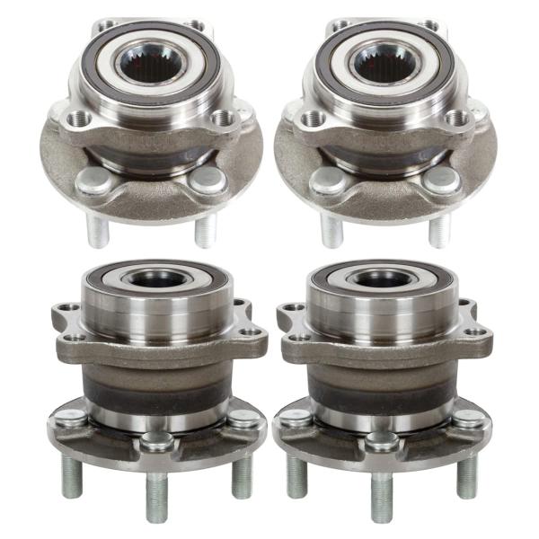 商品名:  AutoShack Set of 4 Front and Rear Wheel Hub and Bearing Assemblys with ABS Replacement for 2010 2011 2012 2013 201...