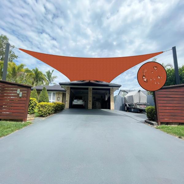 商品名:  Tuosite Sun Shade Sail Waterproof UV Blocker Sunshade 10' x 13' Rust Red Patio Rectangle 220 GSM Pergola Carport A...