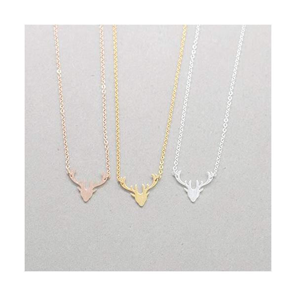商品名:  Wholesale 10pcs Stainless Steel Gold Filled Antlers Horn Necklaces Christmas Jewelry Mother Sister Gifts Reindeer ...