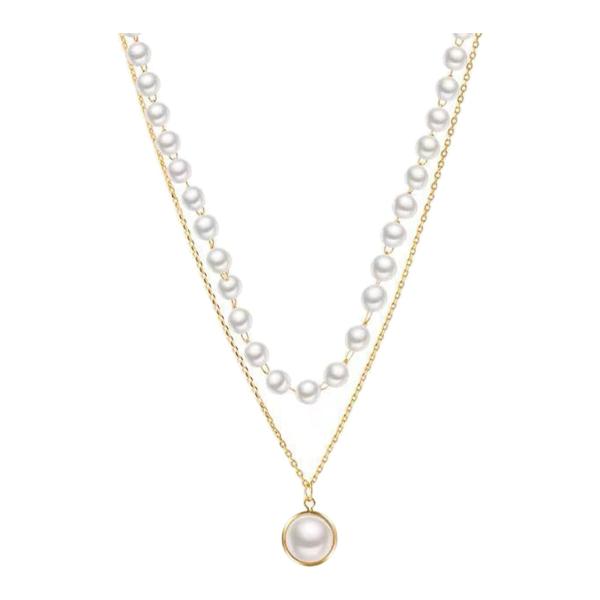 商品名:  Pendant Gothic Punk Jewelry for Men Women Advanced Bowknot Pearl Necklace Feminine Gentleness Fairy Charm Small De...