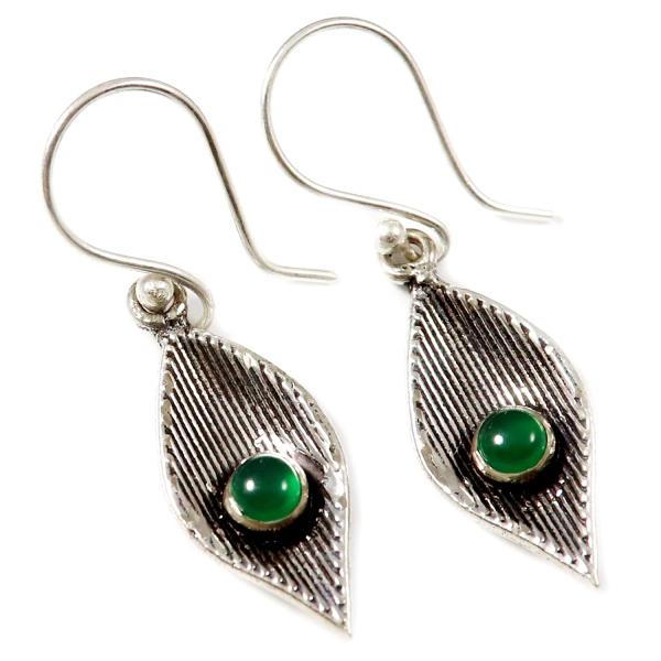 商品名:  Goyal Exports Green Onyx Gemstone 925 Stereling Silver Drop Dangle Earring Handmade Jewelry SEG11Iブランド: Generic商品番...
