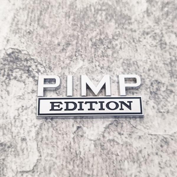 商品名:  1 Piece Pimp Edition Sticker Decal Fits for Car Truck Fender Door Tailgate Trunk Emblem Badge 3D Writing Name Plat...