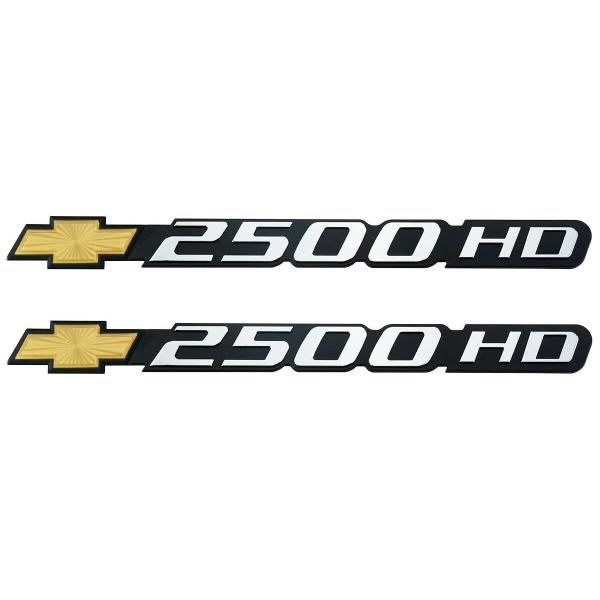 商品名:  2X New Bowtie 2500 HD Emblems Front Side Door Car Badge Decal Replacement for 01-07 Chevy Silverado 15114051 (Chro...