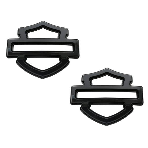 商品名:  2pcs New Custom Badges Double Layer Emblems Replacement for Harley CVO Custom Tank Emblems (Glossy Black)ブランド: DUN...