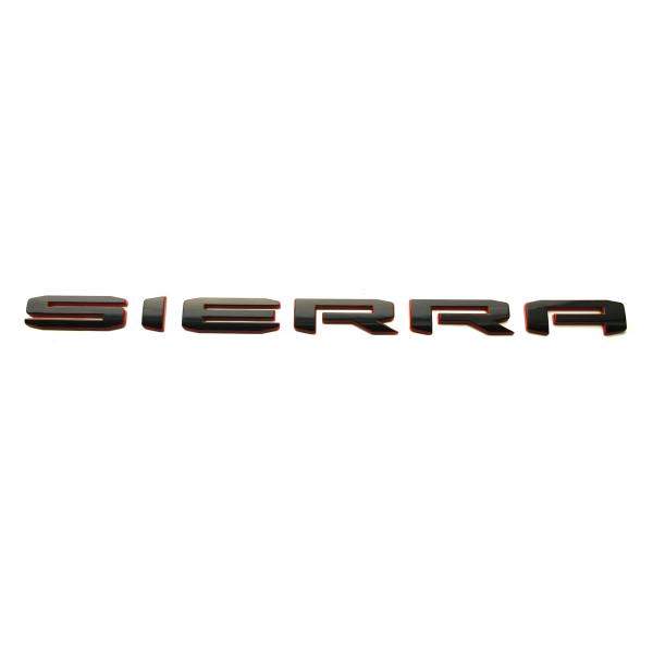 商品名:  1pc 2019 2020 2021 Sierra Letters Emblems 3D Pickup Badge NAMEPLATE Tailgate Logo Stickers Replacement for AT4 Den...