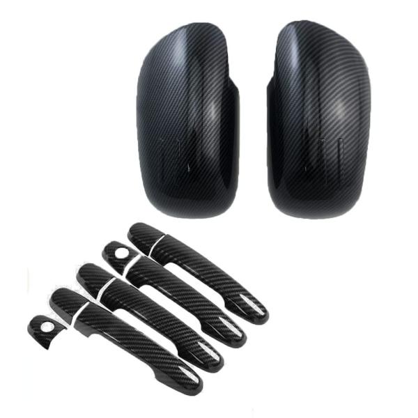 商品名:  SZFKACCESS For 2009 2010 2011 2012 2013 Toyota Corolla Side Mirror Covers + Door Handle Covers Trims ABS Carbon Fi...
