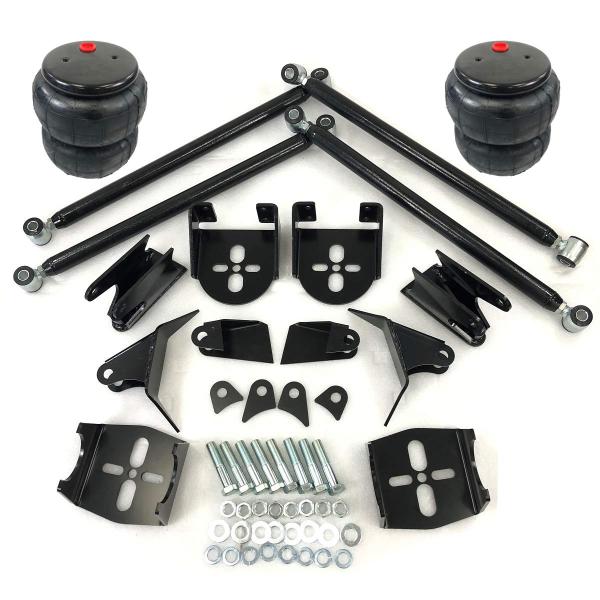 商品名:  Universal Rear Weld-On Triangulated 4 Link Suspension Kit +(2 pcs)2600LB Air Bag+Weld On Triangulated Mount Bracke...