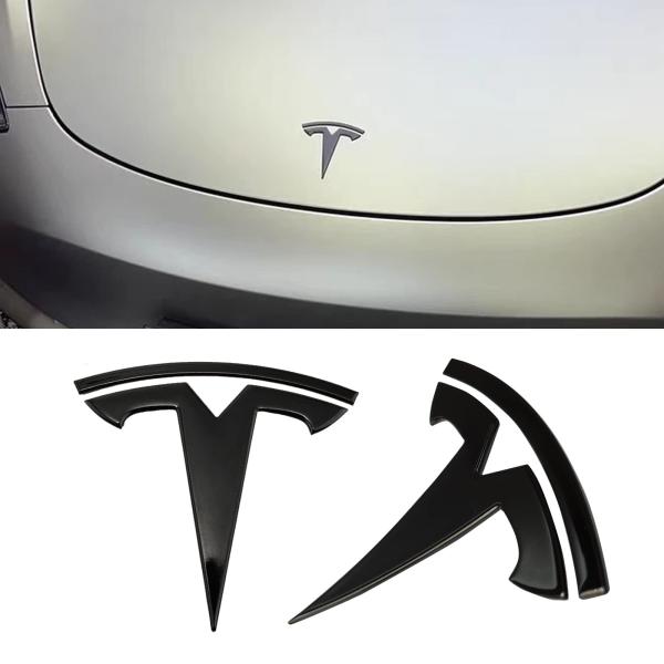 商品名:  yhcdsea Car Original Logo 3D Badge Metal Replacement Sticker for Tesla Model Y Front Back Trunk T Logo Replace Emb...