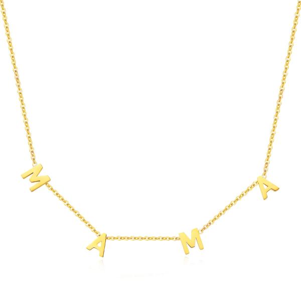 商品名:  COTATI Mom Necklace Mama Gift from Daughter - Mothers Day Adjustable Cube Choker Sweater Chain for Women (45cm/17....