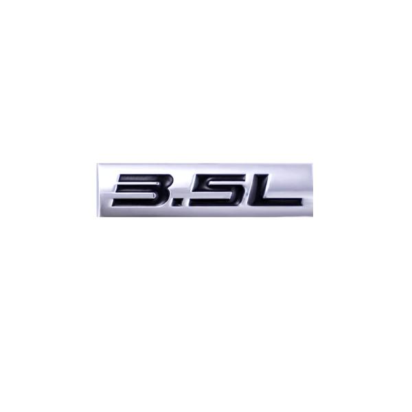 商品名:  1Pc 3.5L Emblem Displacement Emblem Liter Emblem Metal Advanced Badge Car Trunk Motorcycle Motif Rear Badge Decal ...