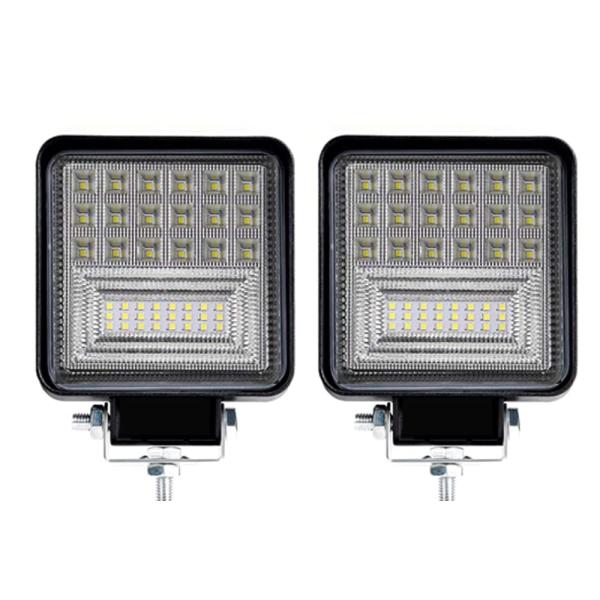 商品名:  4inch LED Light Pods, 2pcs 126W Square LED Work Light, Spot &amp; Flood Light Off Road Light, Led Fog Light Truck ...