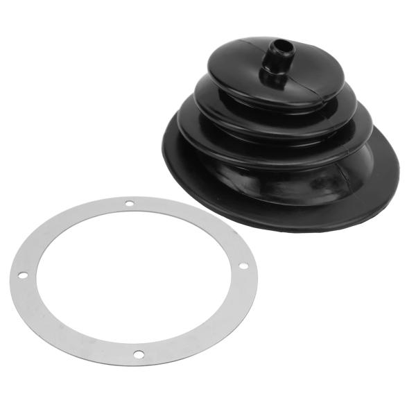 商品名: Shifter ブーツプレート ギアシフト ハンドブレーキレバー ブーツプレートキット 防塵 ブラックラバー ラウンド 5.250インチ/13.3cm ユニバーサル Shifter Boot Plate, Gear Shift H...