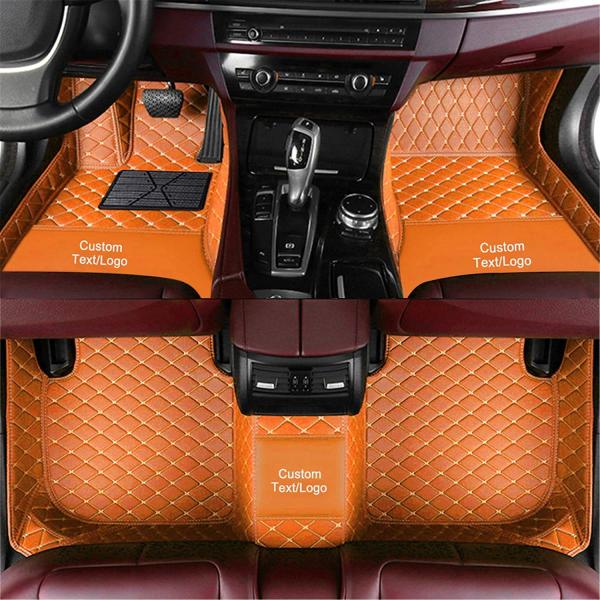 商品名:  Custom Car Floor Mats Customizable 95% Car Model PU Leather All Weather Waterproof Non-Slip Diamond Full Covered P...