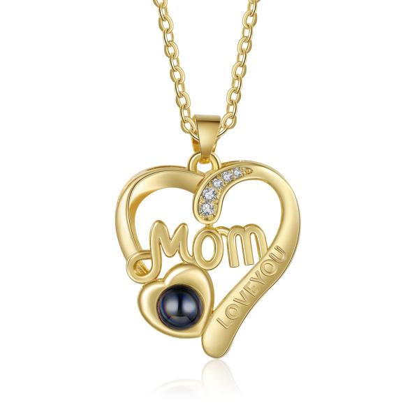 商品名:  ROSI AUDIO PRO Mothers Day Necklace with Picture Inside Mom Custom Stainless Steel Necklace for Women Personalized...