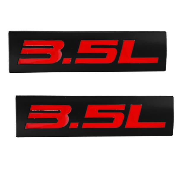 商品名:  OnlyYou.X 3.5L Emblem 3.5 L Badge 3.5L Decal 3.5 L Sticker for Universal Pickup and Car 2 Pieces Metal Red Blackブラ...