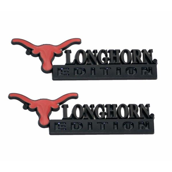 商品名:  2Pc Texas Longhorn Edition Emblem Logo Auto Truck Badge Sticker Decal Replacement for Universal Vehicle, Car, Truc...