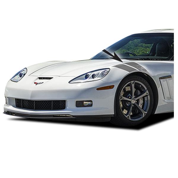 商品名:  BENINI DESIGN STUDIO 2006-2013 Corvette C6 Fender Hash Mark Timing Racing Stripes Vinyl Decal Pair Set Compatible ...