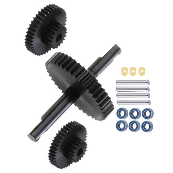 商品名: HopsupRC 45# スチールトランスミッションギアセット ベアリングメタルギアボックスギアアップグレードパーツ 1/18 TRX4M スチールトランスミッションギアボックスギアセット ホップアップ hopsupRC 45# ...