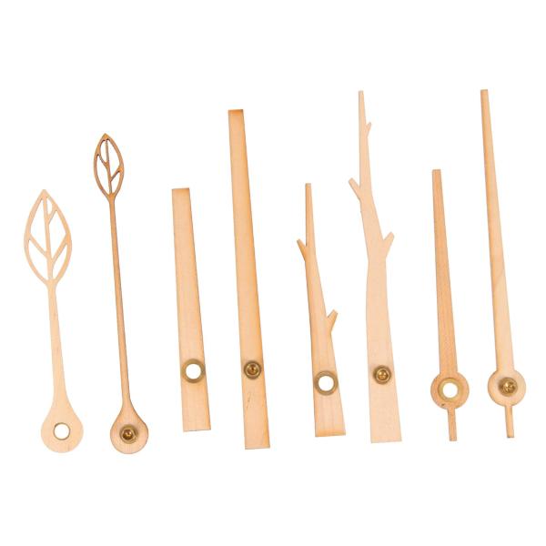 商品名:  Mikikit Clock Repair Clock Replacements 4 Sets Clock Wooden Hands Handlebar 3d Pendulum Clock Wooden Clock Parts D...