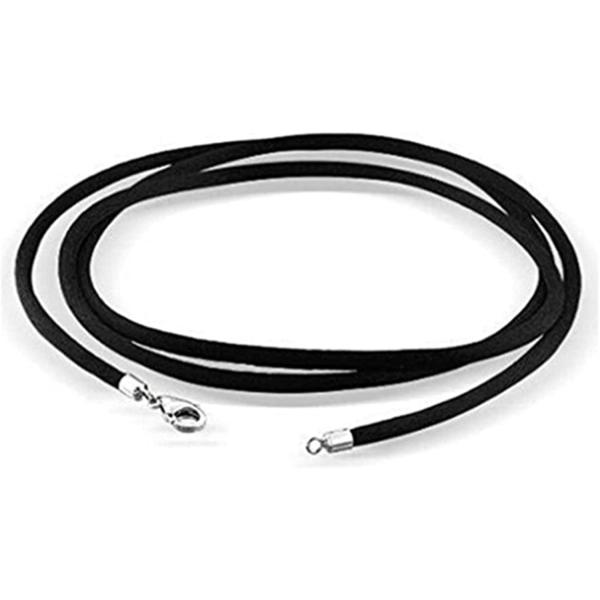 商品名:  Black Leather Cord Chain Necklace for Men Women with 925 Sterling Silver Clasp Leather Cord Necklaceブランド: Generic高...