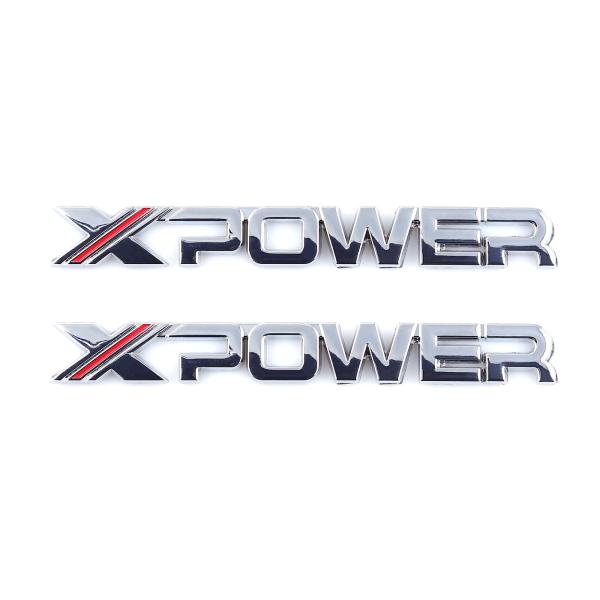 商品名:  2Pcs XPOWER 3D Sticker for Car Styling Personalise Racing Bike Trunk Side Fender Rear Tailgate Decal Universal Car...