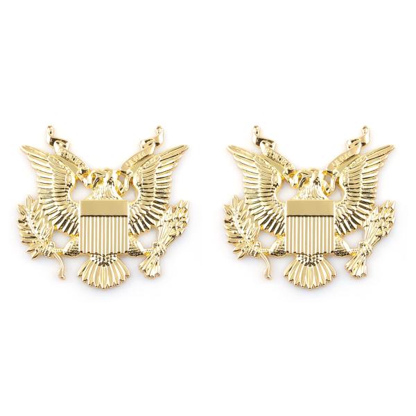 商品名: フライングイーグル カーエンブレム アメリカ軍 3Dメタルバッジ 粘着ステッカー デカール ユニバーサルモデル (ゴールド) 2Pcs Flying Eagle Car Emblem 3D Metal Badge Adhesive...