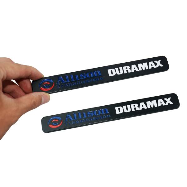 商品名:  2Pc Autotuning Allison Transmission Duramax Emblems 3D Badges Logo Nameplate Replacement (Black Blue White)ブランド: G...