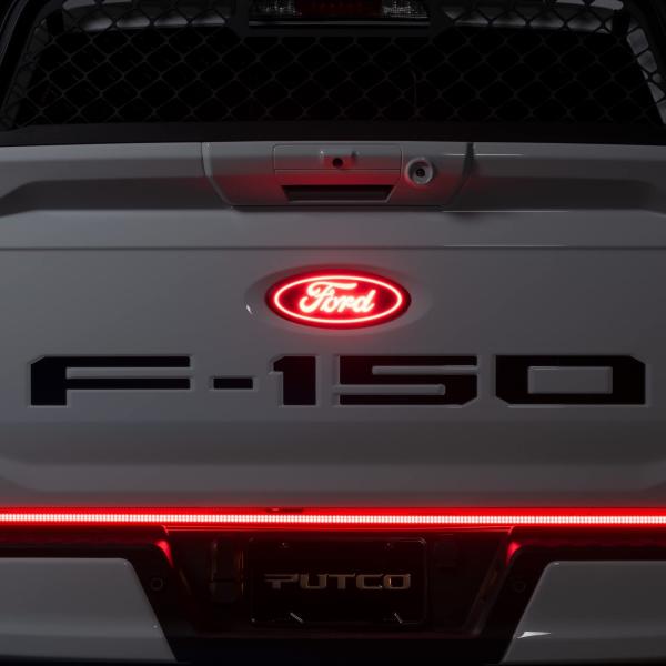 商品名:  Fits Ford F150 2015-2023, Super Duty F250, F350, F450 2023-2024 Putco Luminix LED Red Oval Tailgate Lighted Emblem...