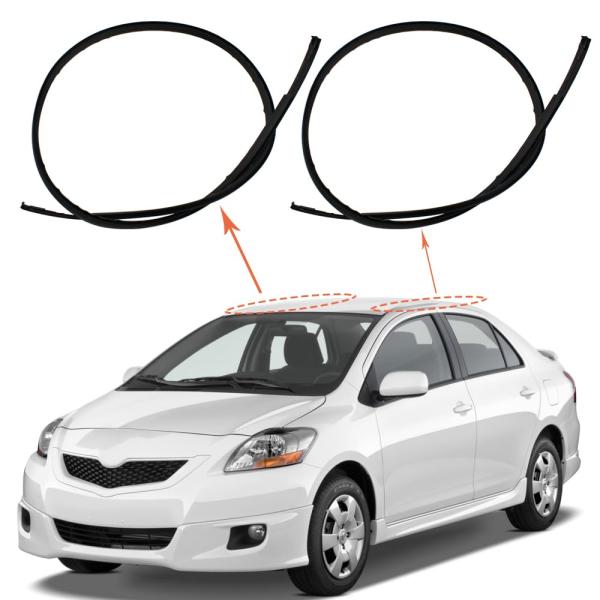 商品名: COOL STAR ルーフドリップモールディング 左右2個 トヨタ ヤリス セダン 2007 2008 2009 2010 2011 ルーフトリムモールディング 75551-52160 75552-52140に対応 COOL ST...