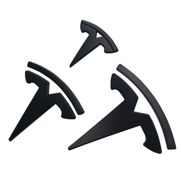 商品名:  Fit Tesla Model Y Logo Cover Sticker Front/Rear Emblem,ABS Plastic Decorative Patch,3D Model Sticker Trims Badge D...