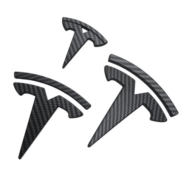 商品名:  Fit Tesla Model Y Logo Cover Sticker Front/Rear Emblem,ABS Plastic Decorative Patch,3D Model Sticker Trims Badge D...