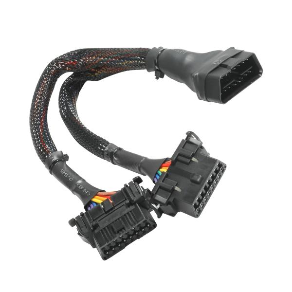 商品名: YAKEFLY ワイヤーアンダーダッシュスプリッターケーブル 1フィート OBDII 16ピン スプリッター延長 16ピン オス 1~2メス スプリッター Yケーブル 20awg 太線 アンダーダッシュスプリッターケーブル ほとん...