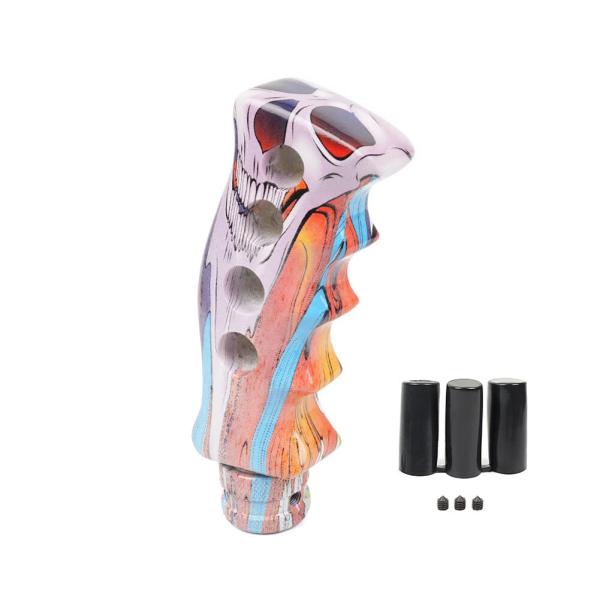 商品名: ikasus カーシフトノブ シフトレバーノブ 樹脂ギアレバーノブ 自動車のスティックシフトハンドル クリエイティブなグラフィティデザイン オートシフトレバー ヘッドシフトハンドルノブ ほとんどの自動車のマニュアル車にフィット パ...