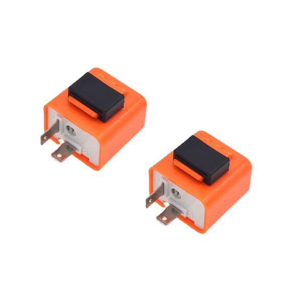 商品名: XINYUXUANXUAN 2個 12V 速度調節可能 2ピン LED 電子フラッシャーリレー オートバイ ハザード 警告 ハイパーフラッシュリレー ウインカーインジケーター ウインカーリレー オートバイ オートバイ スクーター用...