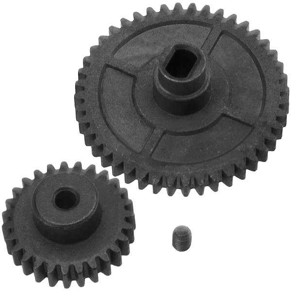 商品名: Vgoohobby メタルスパーディフメインギア低減ギア 44T &amp; 27T モーターギア WLtoys 144001 1/14 124019 1/12 RCカーアップグレードパーツに対応 Vgoohobby Metal ...