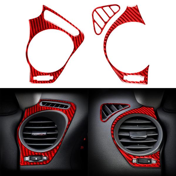 商品名:  NVCNX Real Premium Carbon Fiber Car Dashboard Sides Air Conditioner Defogger Vent Outlet Frame Cover Interior Trim...