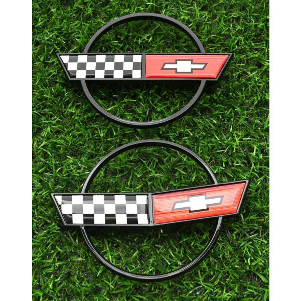 商品名:  2Pc Front Nose Emblem + Gas Fuel Lid Emblem Cross Flag Front Rear Emblems Car Badge Nameplate 3D Sticker Replaceme...